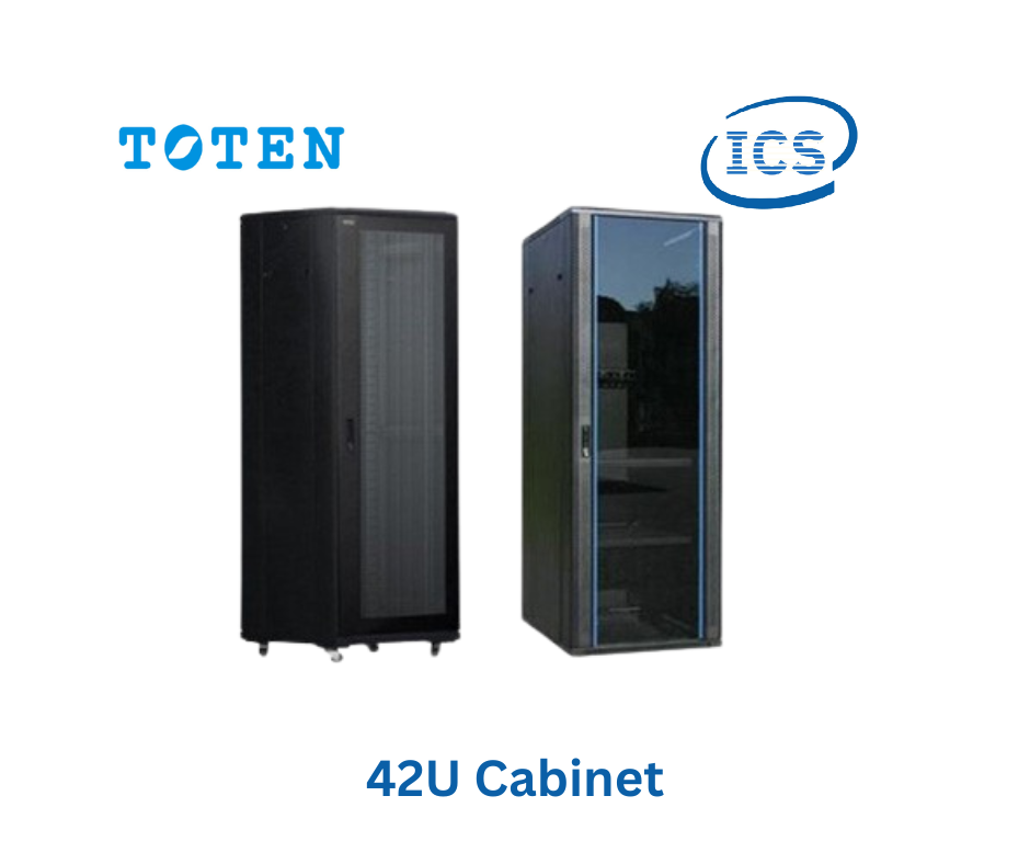 Infracom Solution | 42U Network Cabinet, 600mm X 1000mm, Glass Door l ...